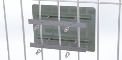 How to install a sign onto security, mesh or palisade fencing